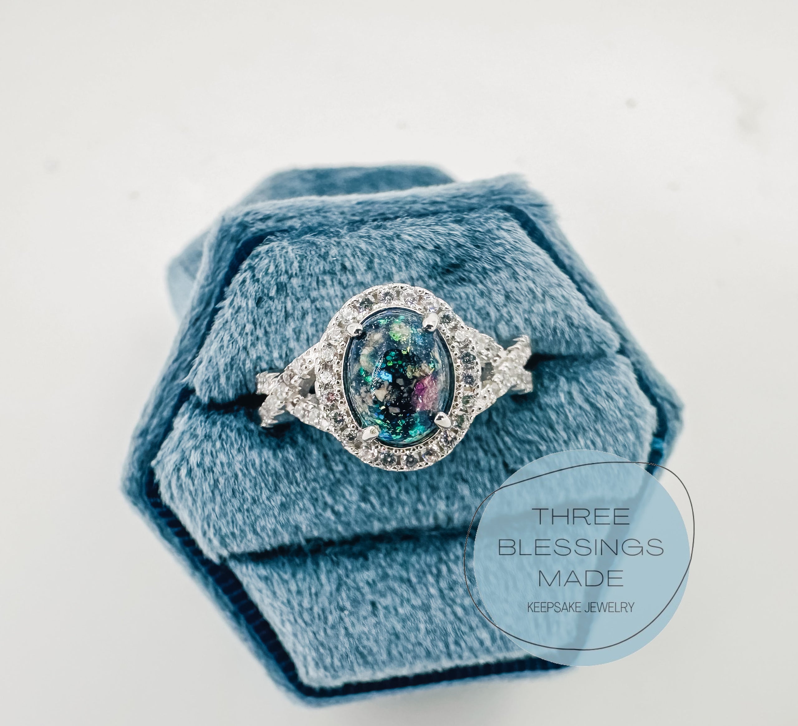 Infinity Oval Ring | Three Blessings Made Keepsake Jewelry and ...